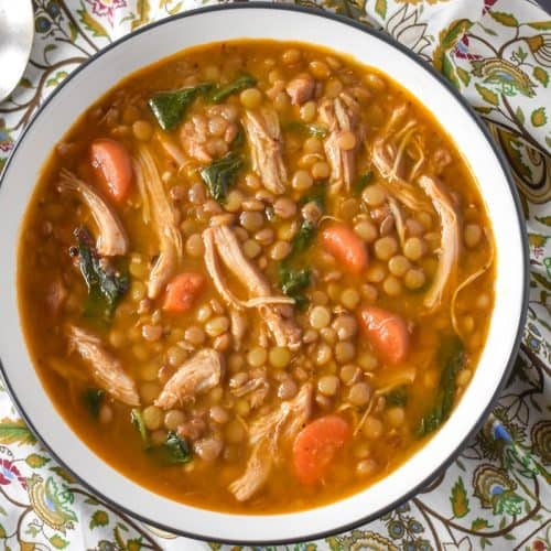 Chicken lentil soup store