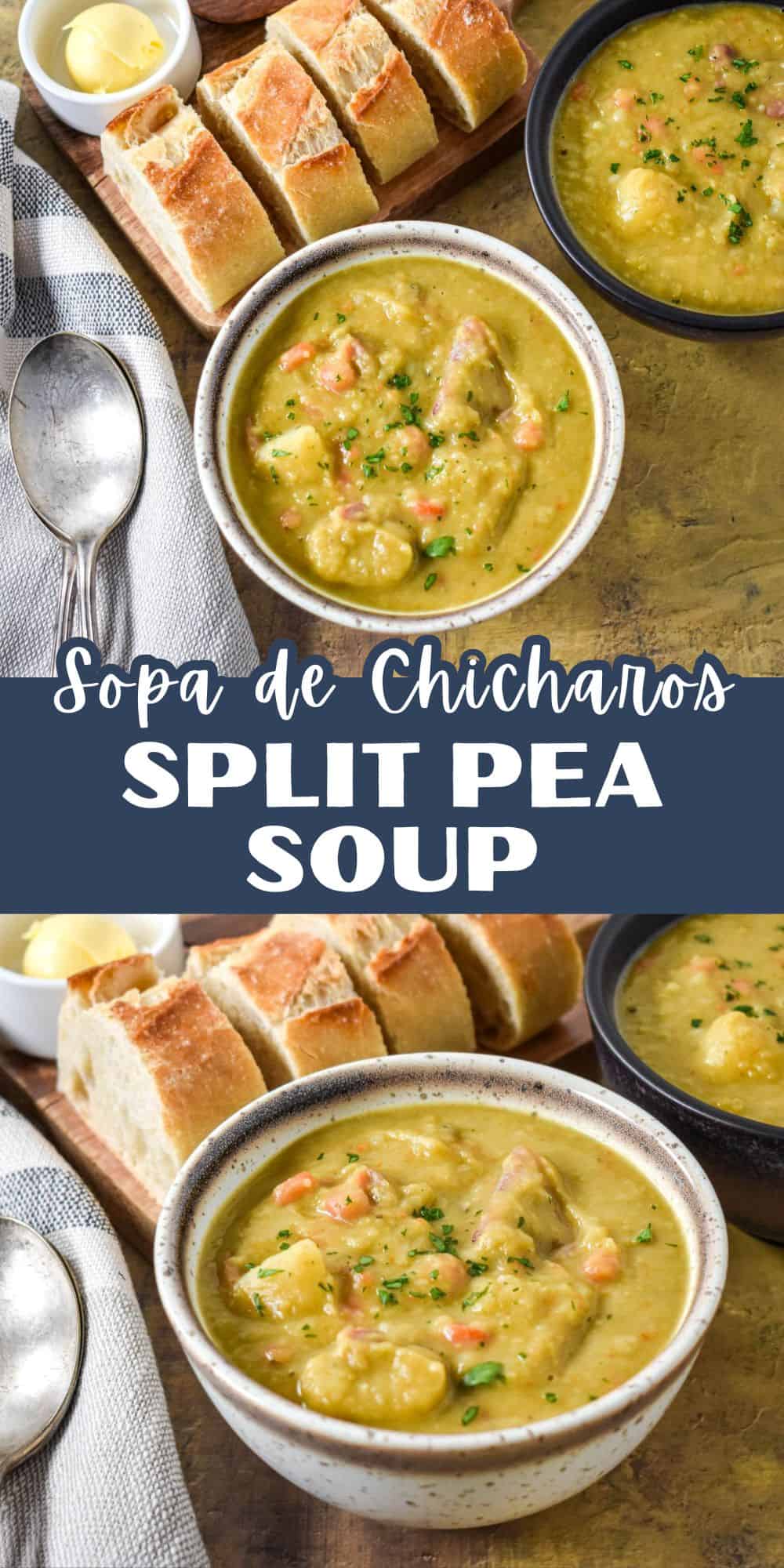 Split Pea Soup (Sopa de Chicharos) - Cook2eatwell