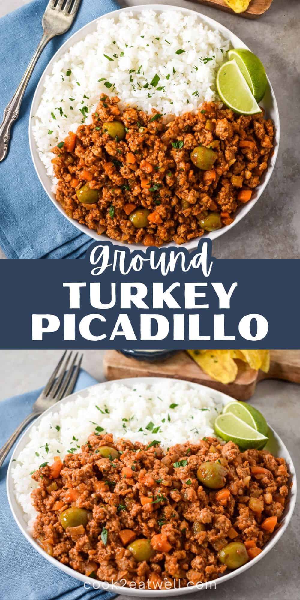 Ground Turkey Picadillo - Cook2eatwell