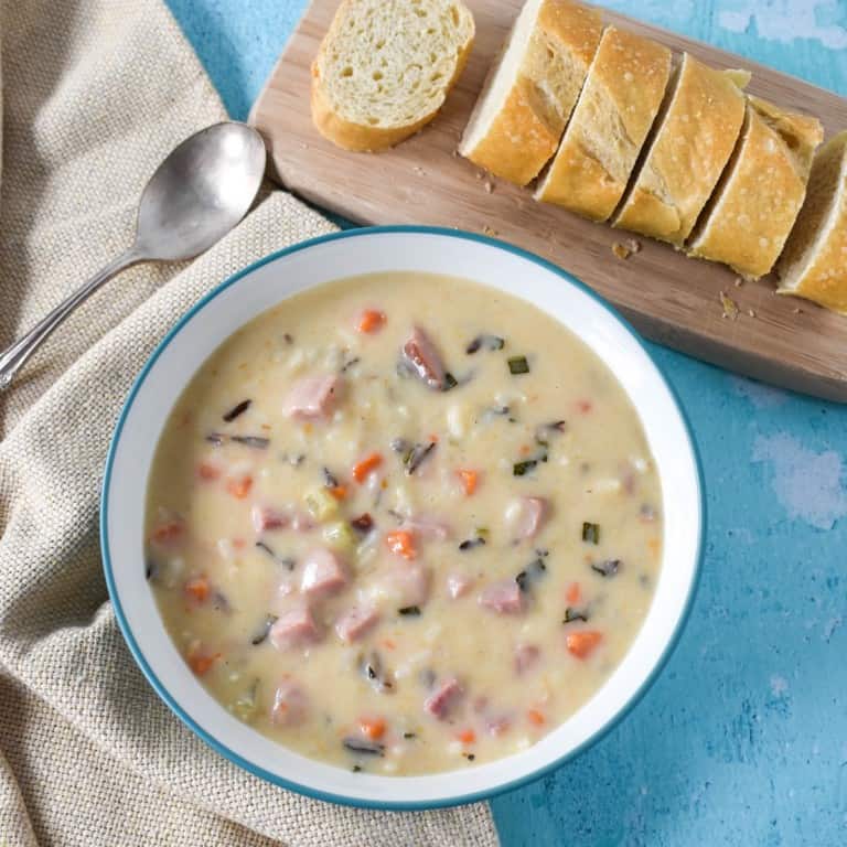 Ham and Wild Rice Soup - Cook2eatwell