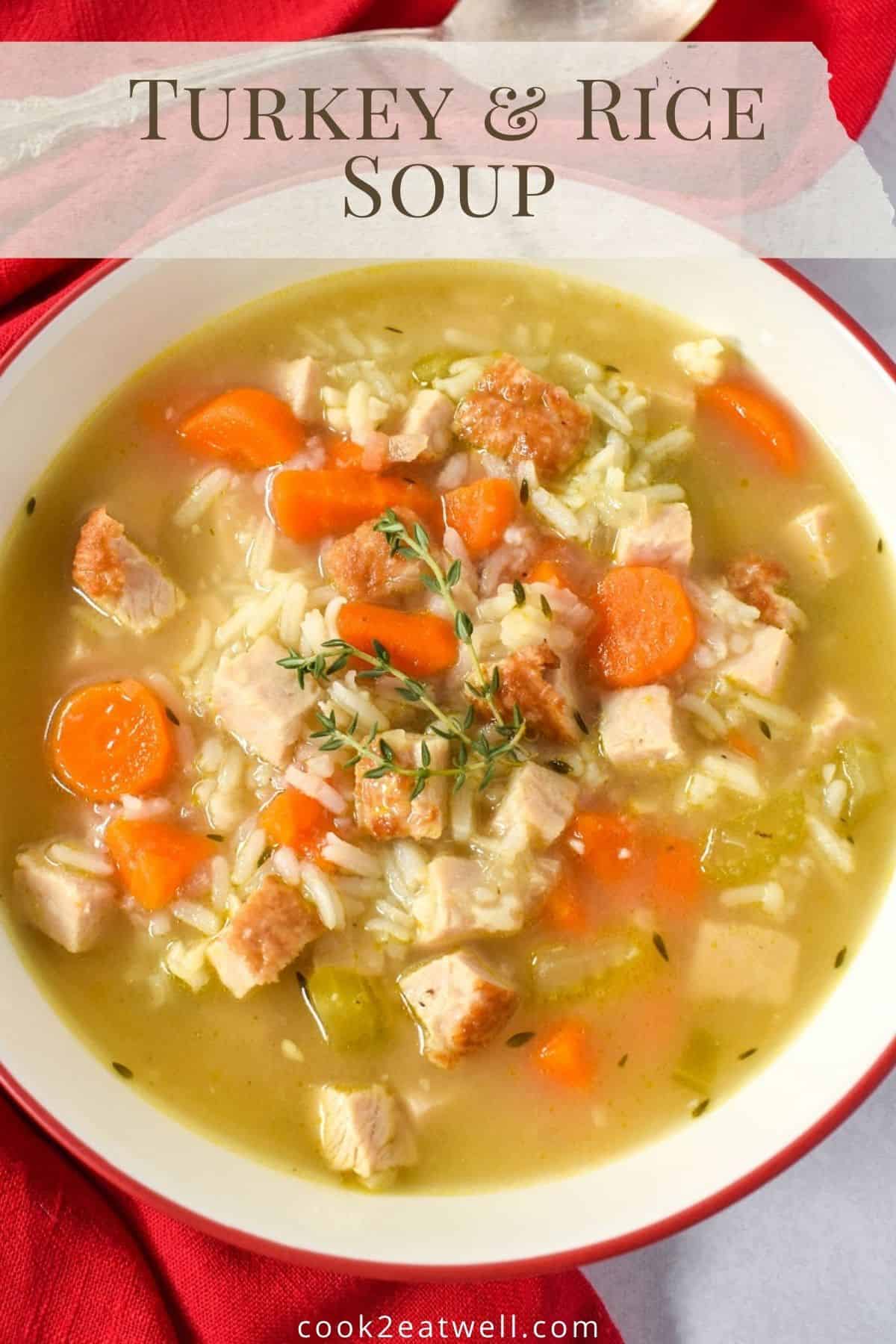 Turkey and Rice Soup - Cook2eatwell