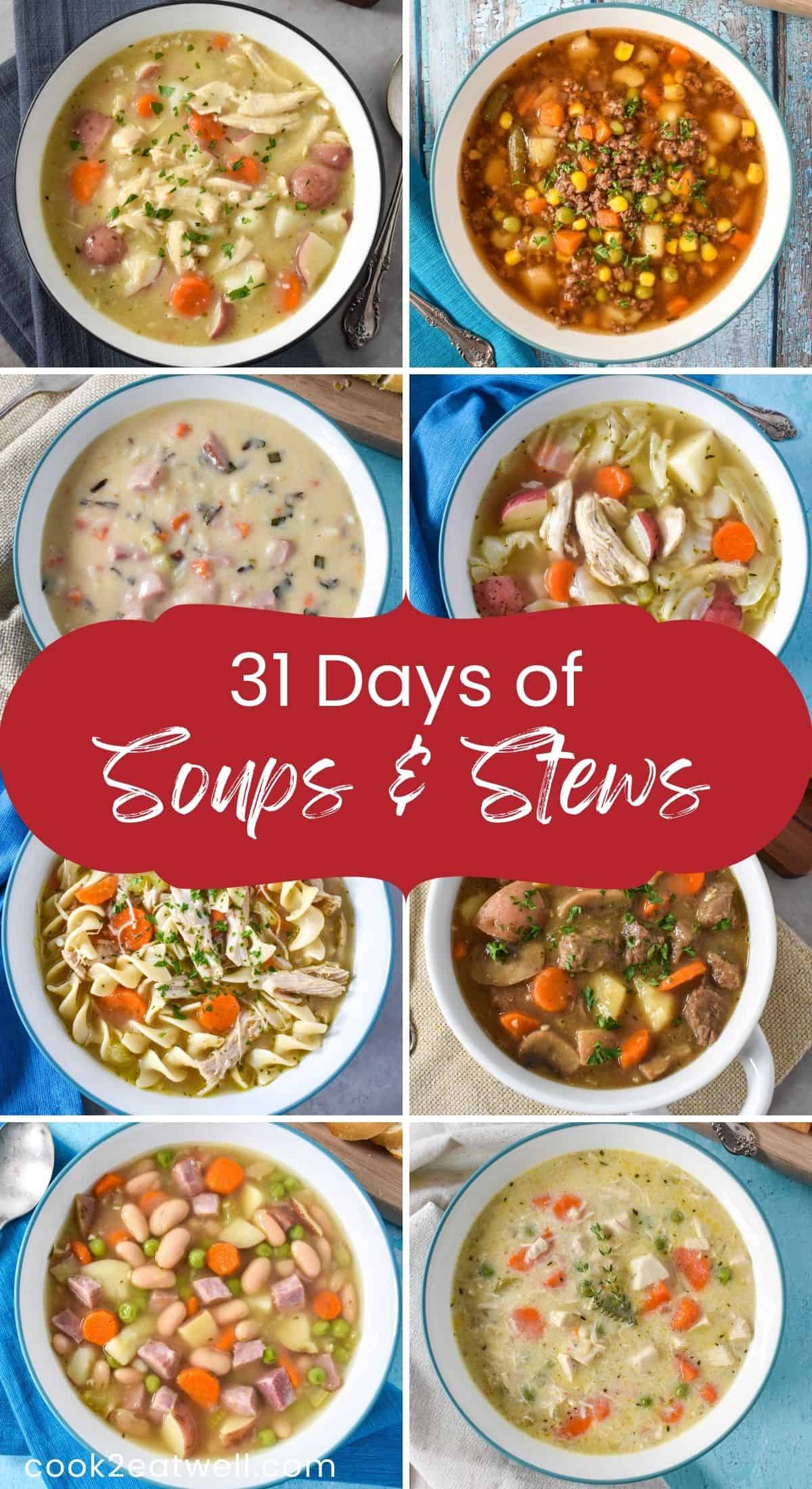 31 Days of Soups and Stews - Cook2eatwell