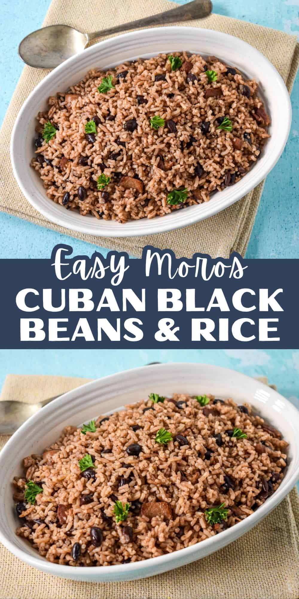 Easy Moros (Cuban Black Beans & Rice) - Cook2eatwell