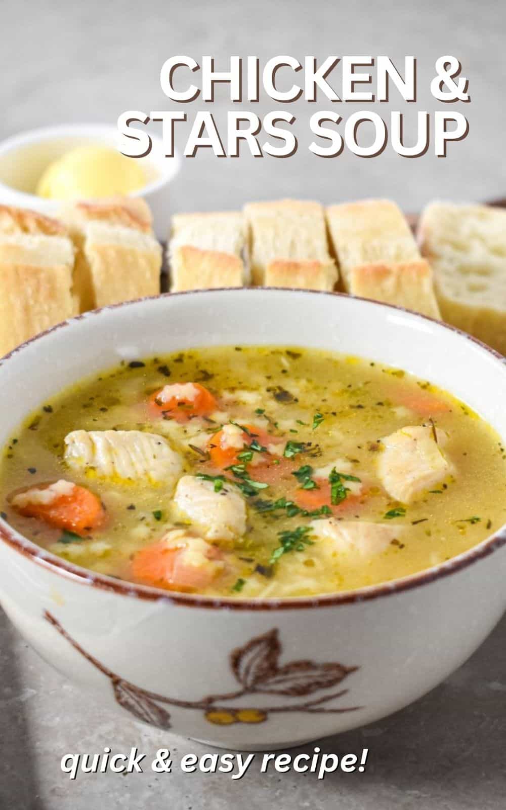 Chicken and Stars Soup - Cook2eatwell