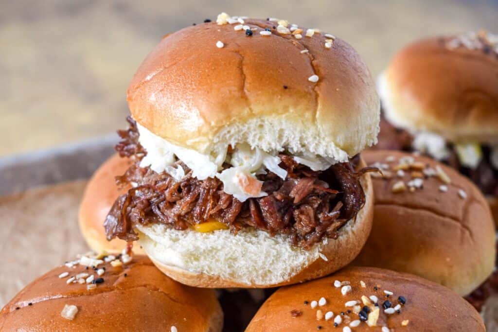 Shredded Beef Sliders - Cook2eatwell